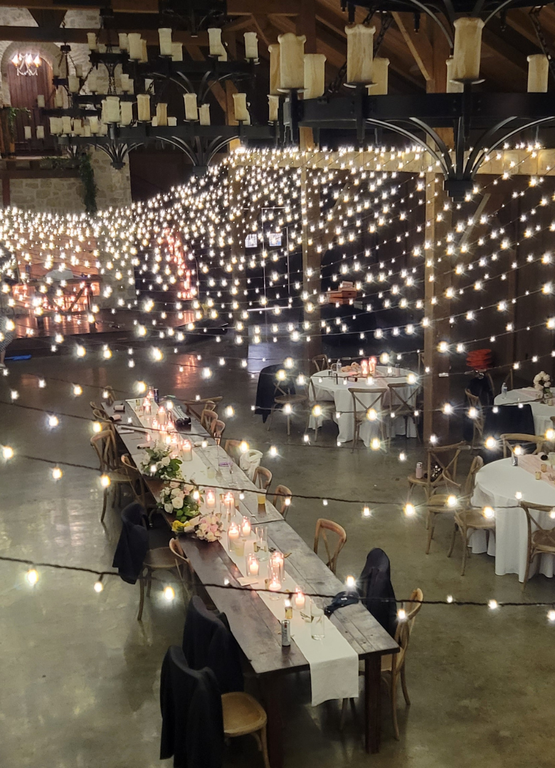 How String Lights Elevate Your Wedding - Altared Weddings & Events